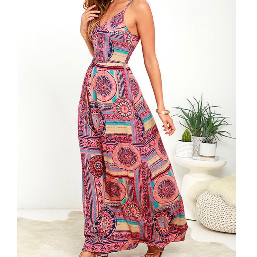 Beautiful Strap Sx Lulu Maxi Dress Like New Gem 6263